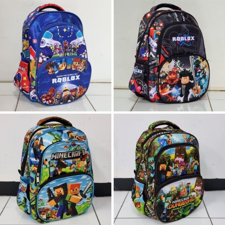 11.11 Backpack 12" - 15" - 18" 3 Pockets Roblox Minecraft - Suitable ...