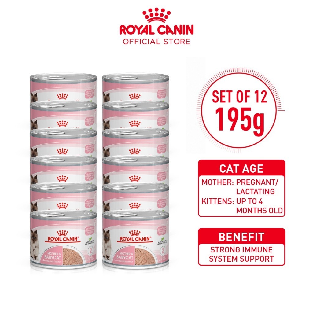 Royal Canin Mother & Babycat Wet Mother & Baby Cat Food (195g x 12 can) | Shopee Malaysia