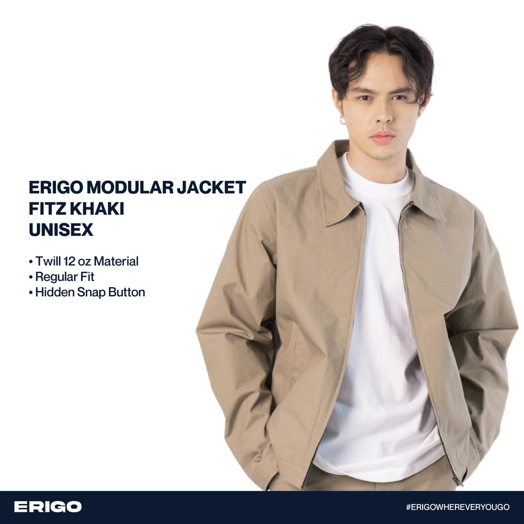 Erigo Modular Jacket Fitz Khaki Unisex | Shopee Malaysia