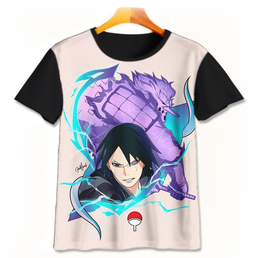 Sasuke Uchiha Naruto Children's T-shirt Anime Cartoon Clothes 3D Sasuke ...
