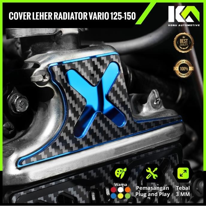 Honda Vario 120 150 Garnish Carbon Radiator Neck Cover | Shopee Malaysia