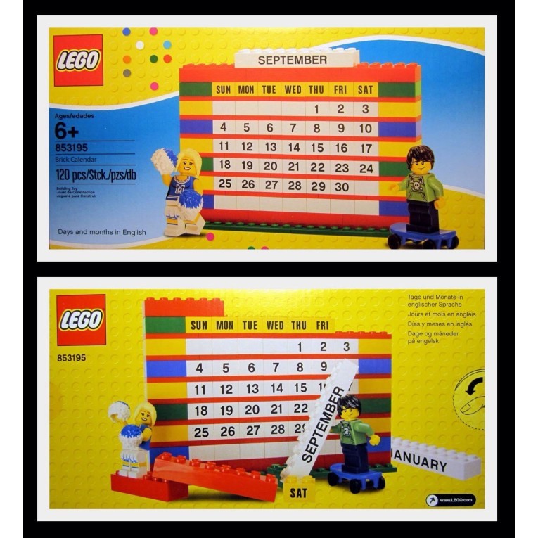 NEW LEGO 853195 - Brick Desk Calendar Set Calendar Building Calendar ...