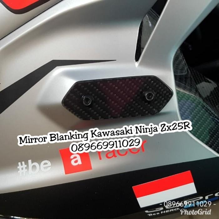 Original Kawasaki Ninja Zx25R Carbon Kevlar Blanking Mirror | Shopee ...