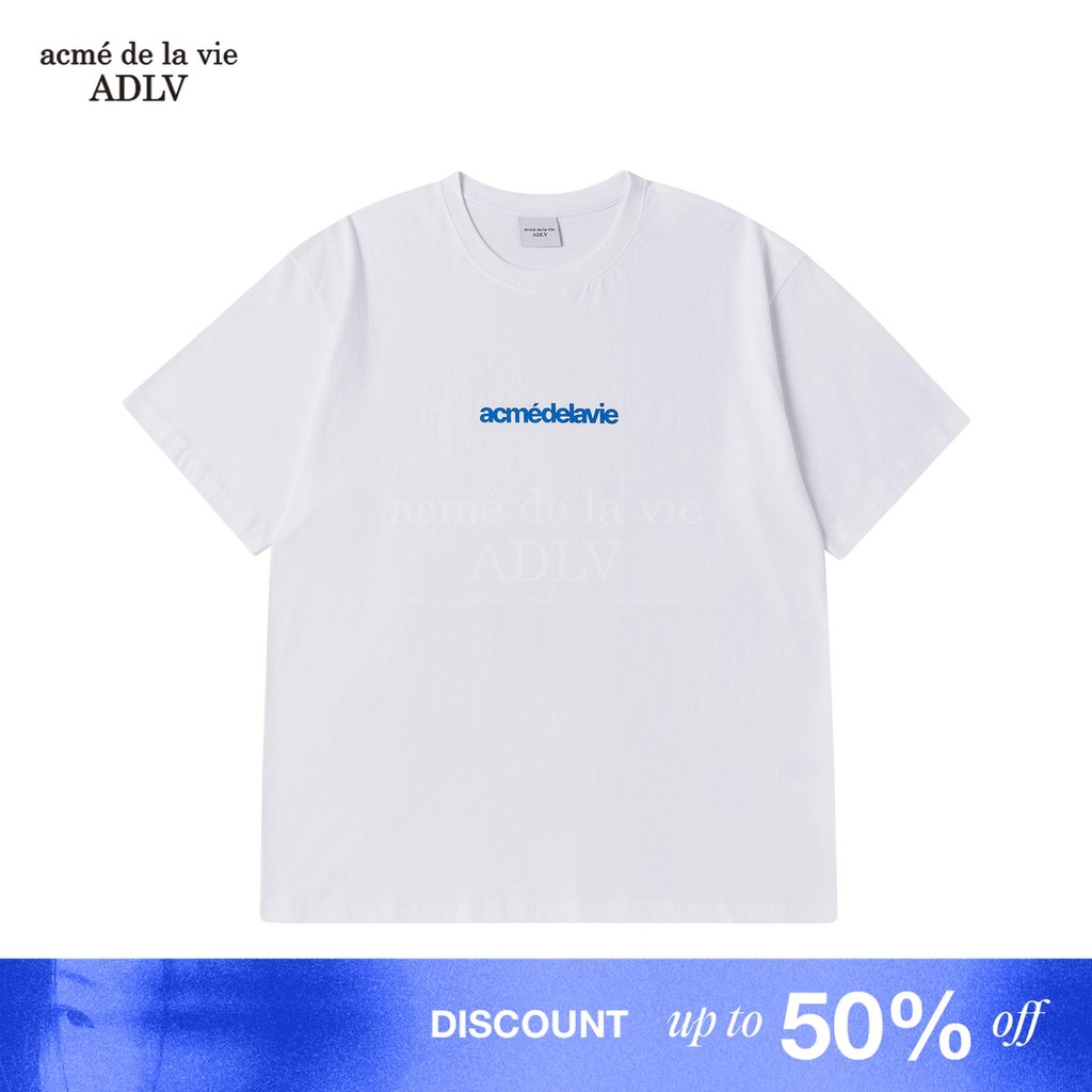 [ADLV] Connect Logo Basic Short Sleeve T-Shirt White - Oversized Fit ...