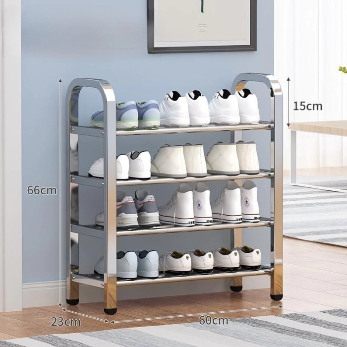 Stainless Steel Shoe Rack Sturdy Shoe Rack Iron Shoe Holder Multi ...