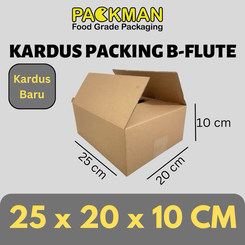 Cardboard PACKING 25x20x10 cm / CORUGATED B-FLUTE CARTON BOX / ONLINE ...