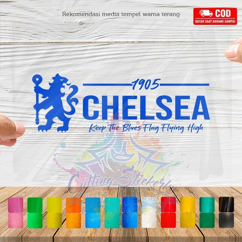 Cutting Sticker Chelsea 1905 Variation Motorcycle Car Sticker Embossed ...
