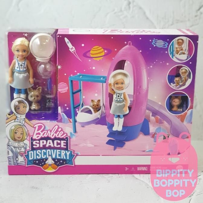 Barbie Space Discovery Chelsea & Rocket Ship Playset (Astronaut Rocket ...