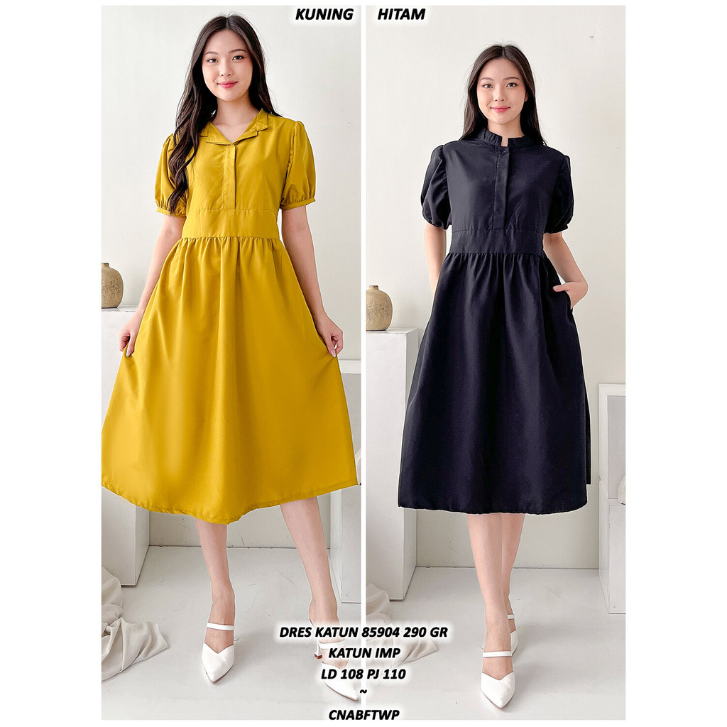 KATUN Cotton DRESS 85904 290 GR STOCK ACCORDING TO AND UPDATE | Shopee ...