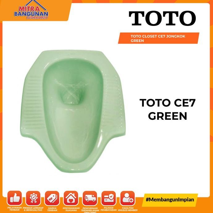 Have Toto Squatting Toilet Closet Ce7 Squatting Green Closet | Shopee ...