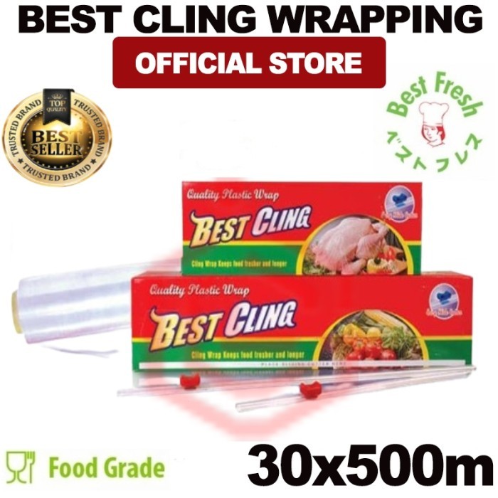Best CLING WRAP 30 CM x 500 M JUMBO PLASTIC FOOD WRAPPING 500 METERS ...