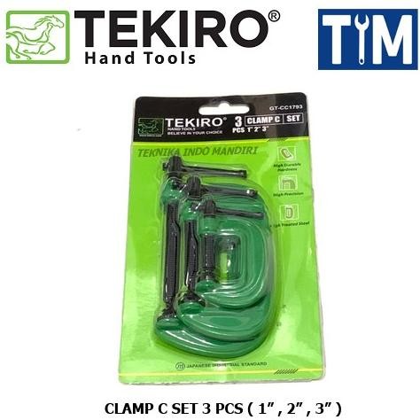 Tekiro Clamp C Set 3 PCS / Vise C Clamp / Clamp C Set 3 PCS | Shopee ...