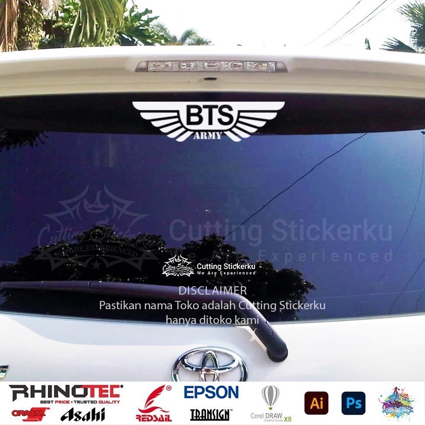 Cutting BTS Army Emblem Stickers Motorcycle Car Variations Cool ...