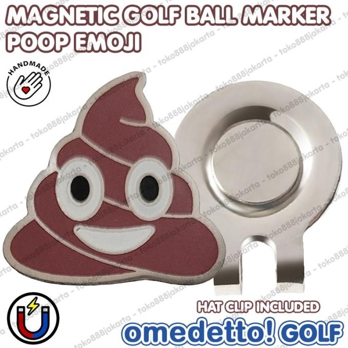 New !! Poop Emoji Poo Eek Magnetic Golf Ball Marker With Magnet Hat ...