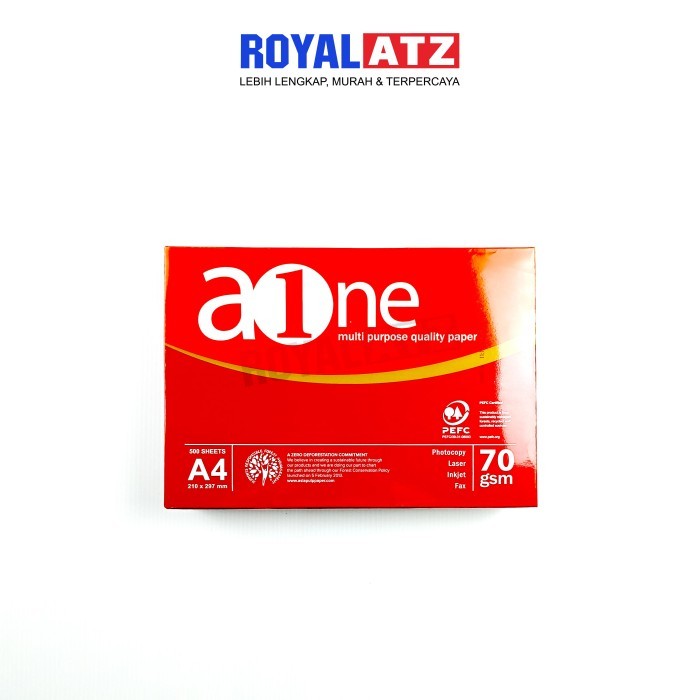 Printing Paper / Hvs Photocopy Paper Size A4 70 Gsm AONE / Rim 500 ...
