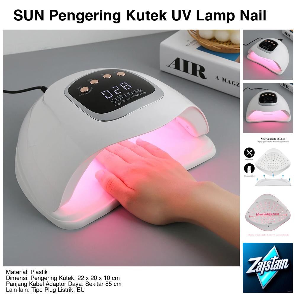 SUN UV Nail Polish Dryer Lamp Nail Dryer LCD Display Sensor - SUN X15 ...