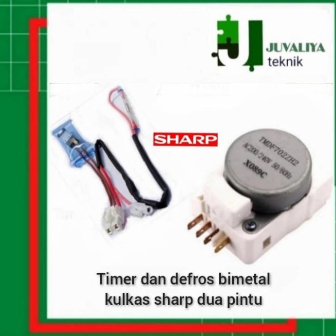 Timer and defrost bimetal fuse Sharp two door refrigerator | Shopee ...