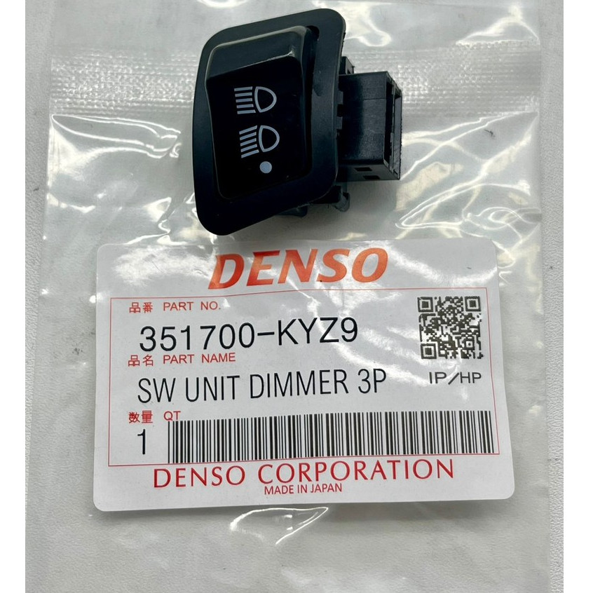 TOMBOL Original Denso japan 3 point pin 3 on off dimer light button ...