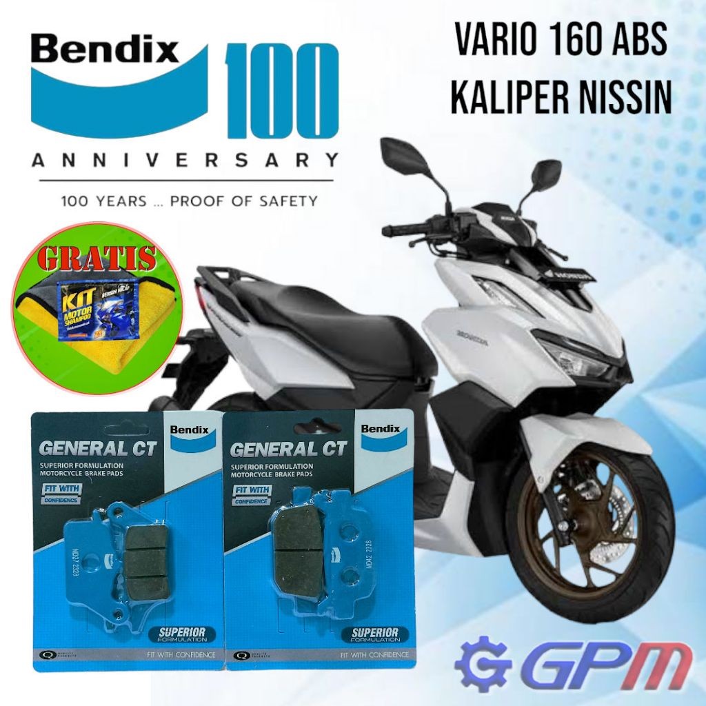 Bendix Honda VARIO 160 ABS Front and rear brake pads | Shopee Malaysia