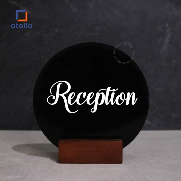 Reception Sign Acrylic Table Table Desk Signage Acrylic Sitting Board ...