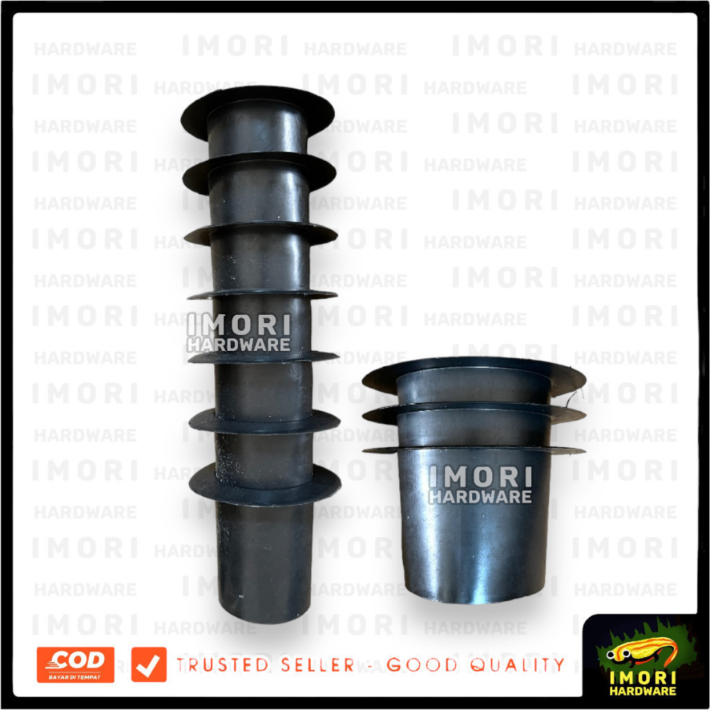 HITAM Black Plastic PVC Water Gutter Funnel 2 2,5 3 4 inch im | Shopee ...