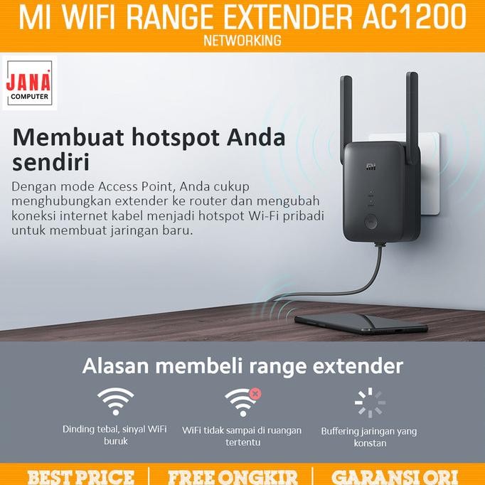 Official Mi WiFi Range Extender AC1200 - Xiaomi 1200Mbps Signal Booster ...