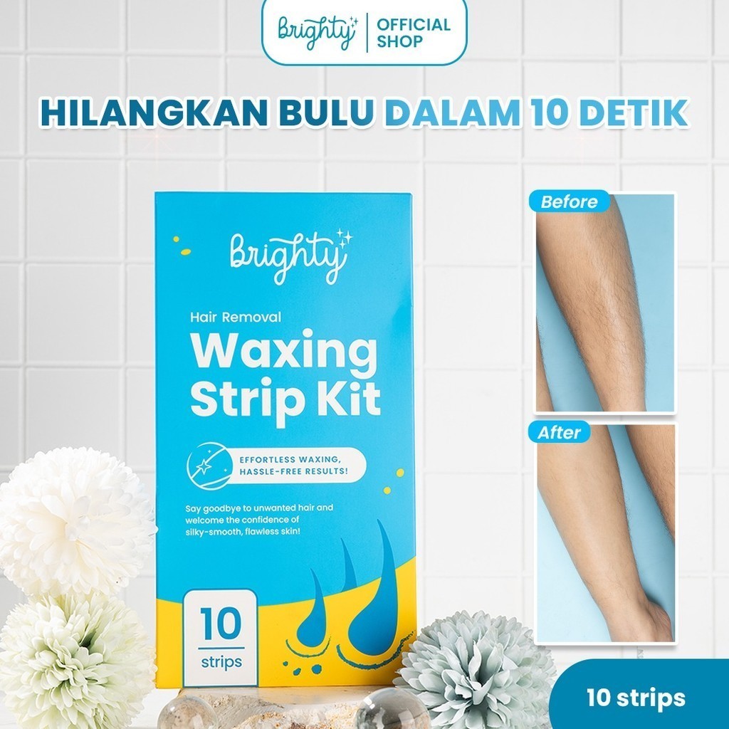 Brighty Hair Removal Waxing Strip Kit Waxing Underarm Package Waxing Pubic Hair Removal Sugar