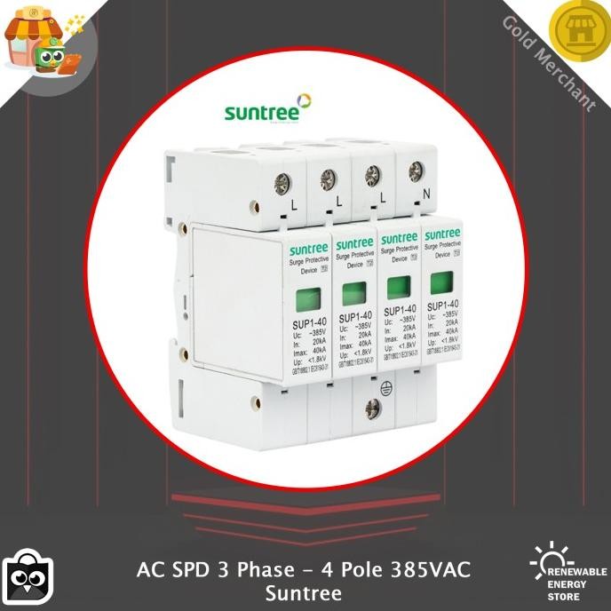 Ac SPD 3 PHASE 3P SURGE PROTECTIVE DEVICE ANTI LIGHTNING 3 PHASE ...