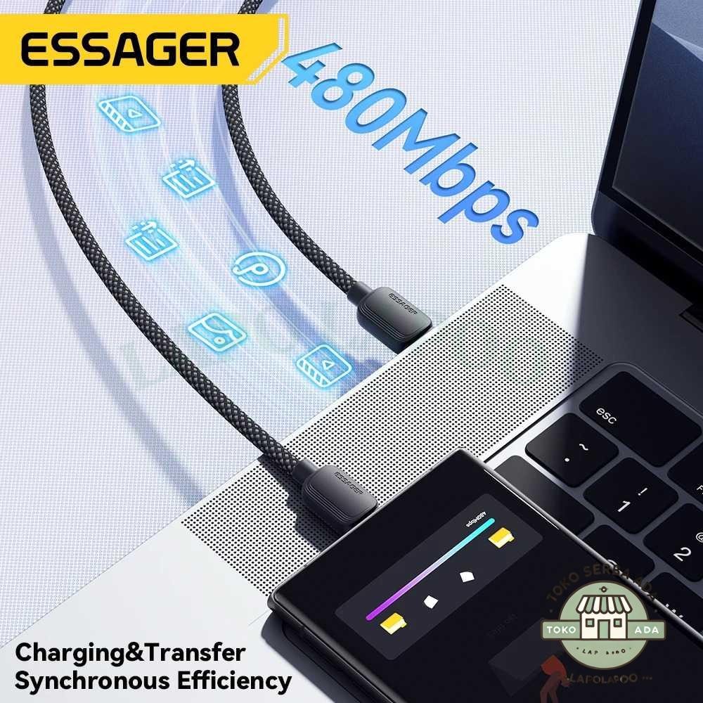 Special ESSAGER USB Type C Fast Charging Braided Data Cable 100W 7A 3M ...