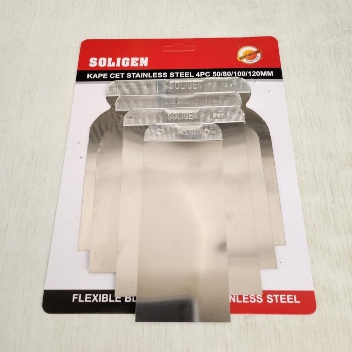 Soligen 4 pcs Stainless Coffee set / Iron putty scraper / Vehicle Paint ...