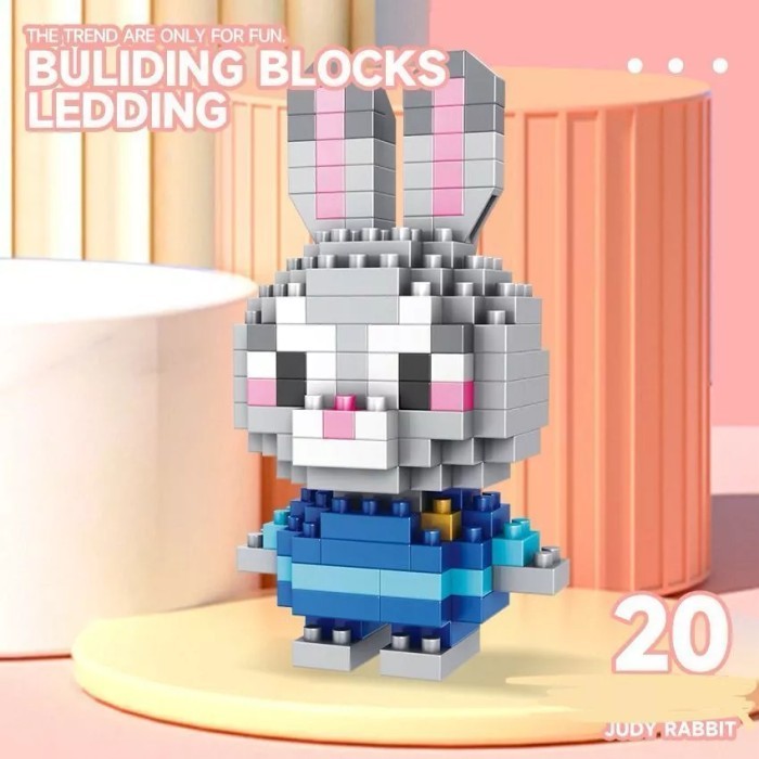 Judy Rabbit Zootopia bricks block Judy Zootopia bricks block | Shopee ...