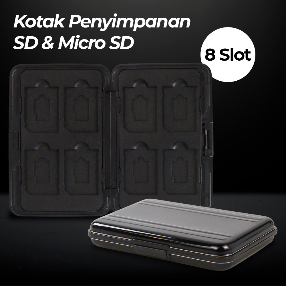 SD Memory Card Storage Box Card And Micro SD Storage Case 8 Slots 421 ...