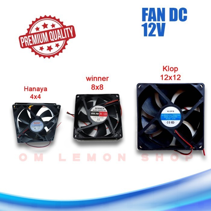 12v Fan DC Fan heatsink cooling Fan 4X4 8x8 12x12 - 4X4 | Shopee Malaysia