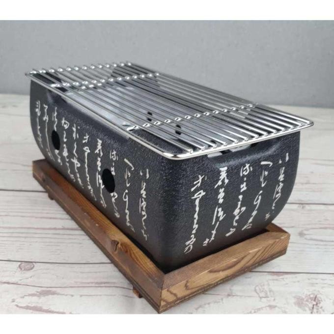 Hibachi Grill Japanese Grill Stove BBQ Charcoal Grill Tool 24x12.5cm TK ...