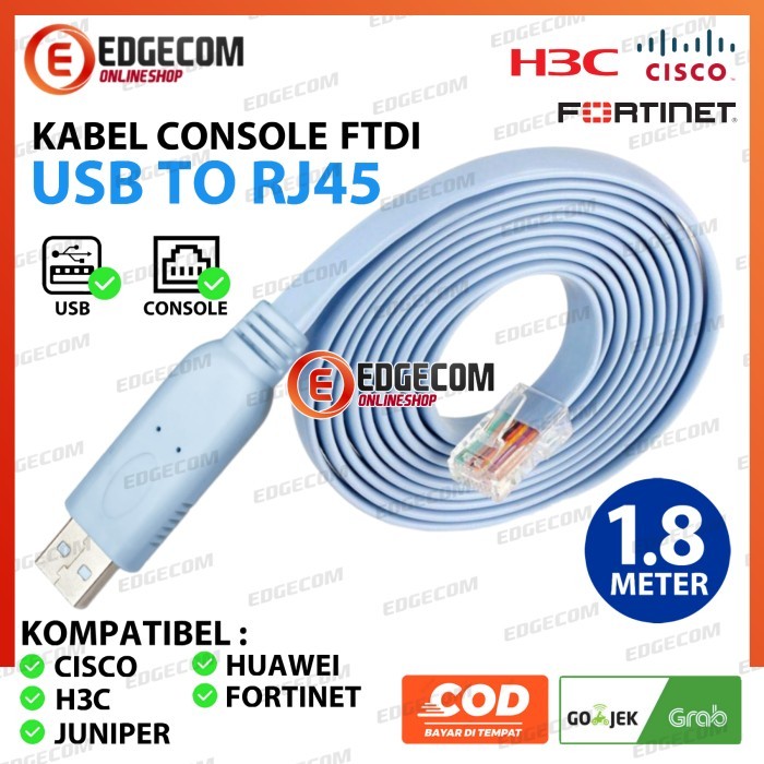 Ftdi USB to RJ45 Console Cable 1,8 Meters | Shopee Malaysia