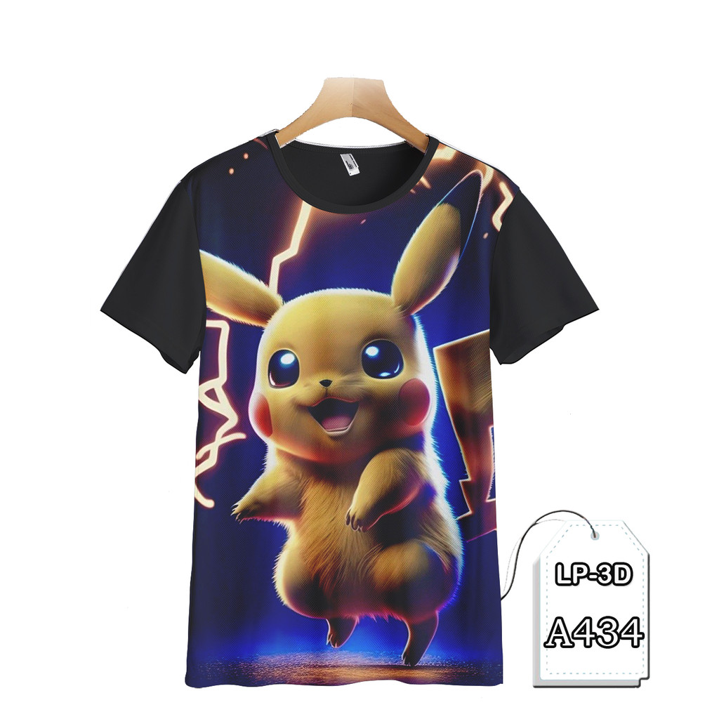 Pikachu Pokemon T-shirts Children's and Adult Clothes 3D Printing ...