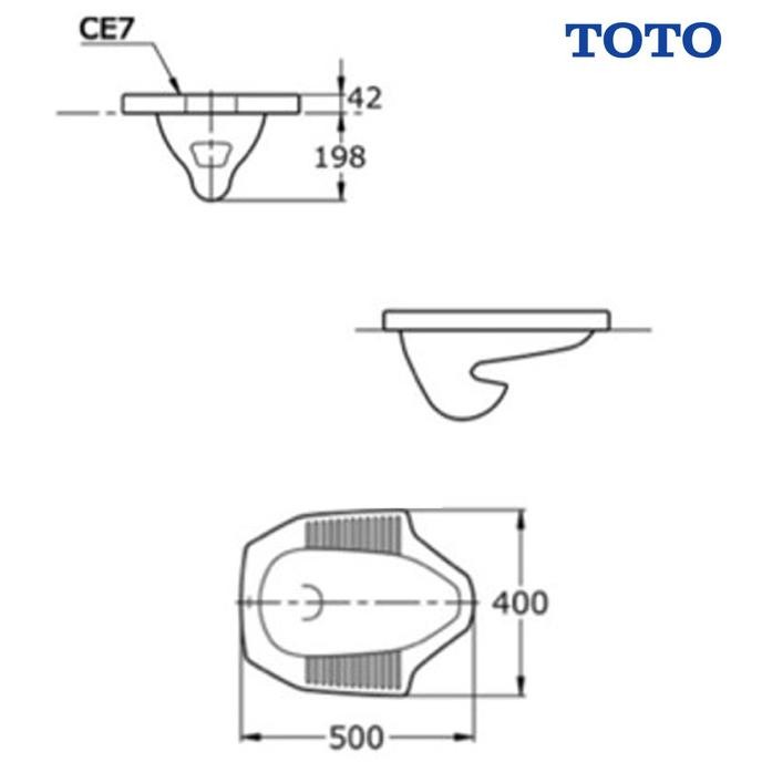 PUTIH Closet / Squatting Toilet / Squat Toilet Toto Ce 7 / Ce7 White ...