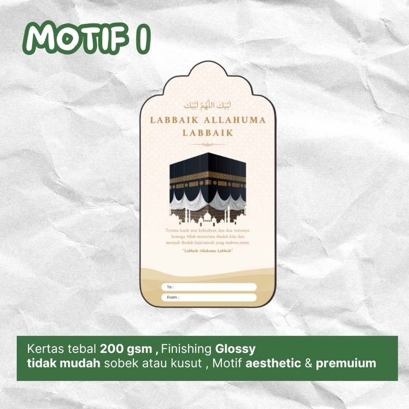 Umrah & Hajj Hang Tags | Umrah / Hajj Greeting Card | Shopee Malaysia