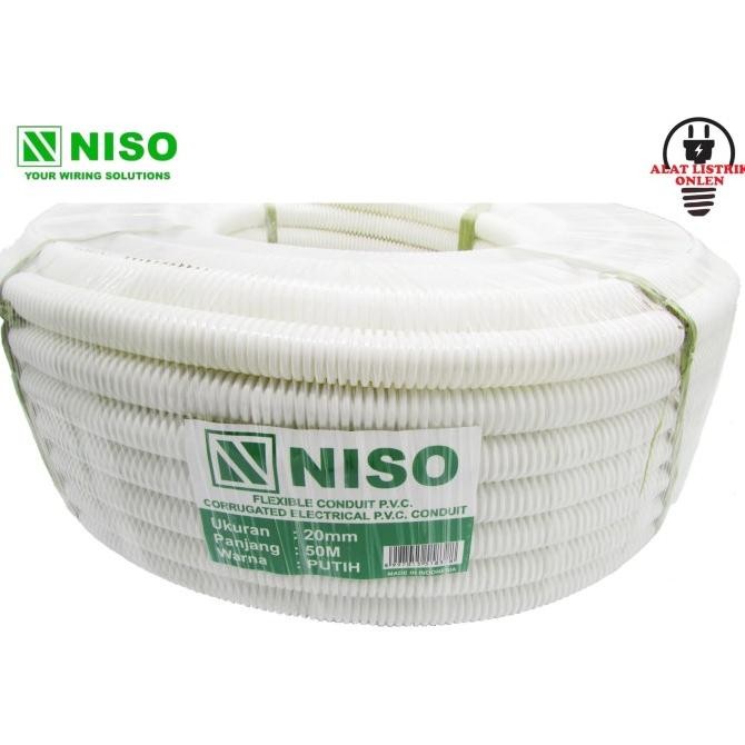 SHIPPINGbebas - NISO FLEXIBLE FLEXIBLE CONDUIT/ 20 MM (50 M) WHITE HOSE ...