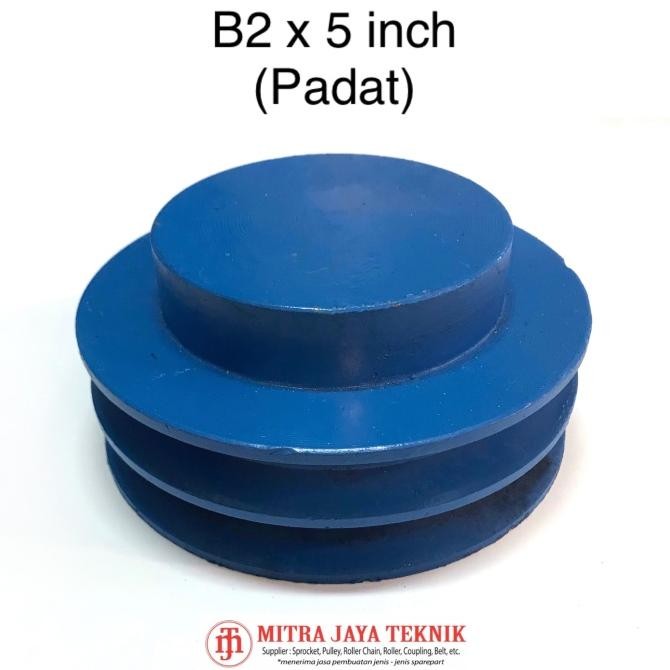 Solid IRON PULLY B2 x 5 inch (PULLEY / PULI / POLLY / POLI) | Shopee Malaysia