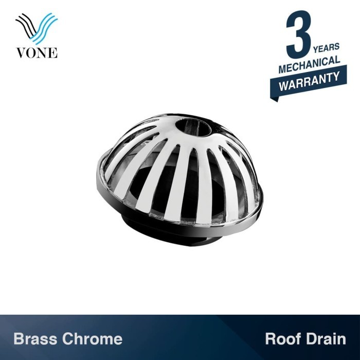 Vone Roof Drain 2" 2.5" 3" 4" Inch Chrome Brass Water Gutter Filter ...