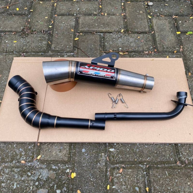 Exhaust APIDO super open spec canister 1set ellbow tube type 51mm for ...