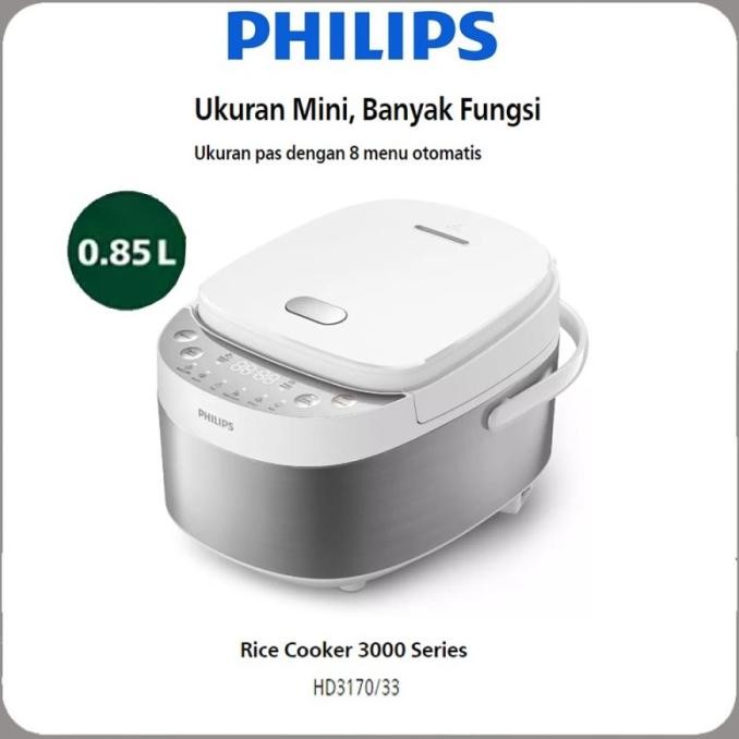 Philips Hd3170 Mini Rice Cooker 0,85L Series 3000 Hd 3170 | Shopee Malaysia