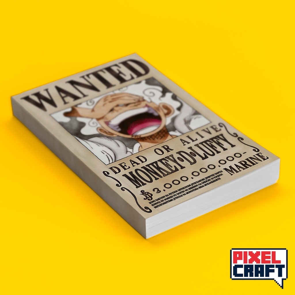 Pocket Note Anime ONE PIECE Softcover A6 Bounty Monkey D Luffy Motif 3 ...