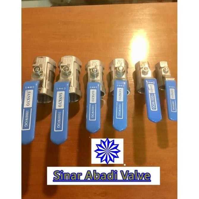 Ball valve SS 316 sankyo 3 inch model 1pc | Shopee Malaysia