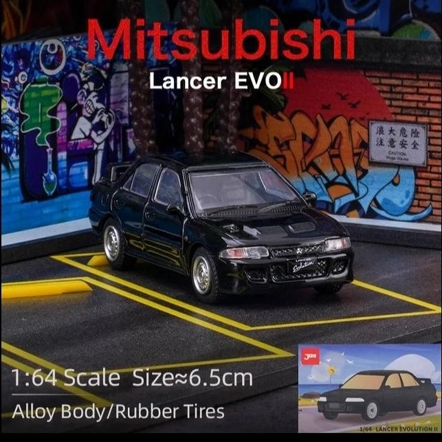Jkm MINI SCALE diecast 1/64 Mitsubishi Lancer Evolution II EVO 2 ...