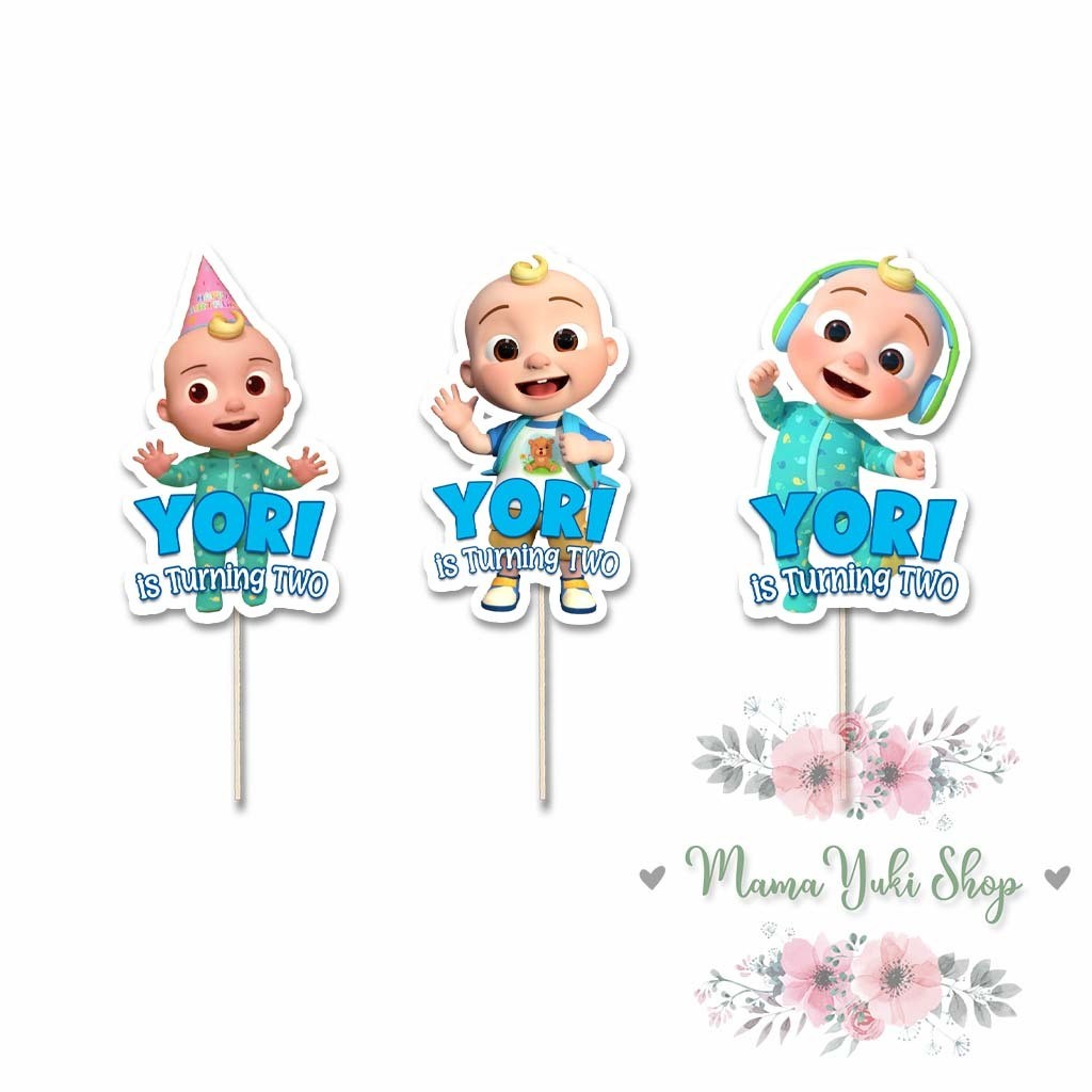Cake Topper Cupcake Costume COCOMELON JJ NAME and AGE | Shopee Malaysia