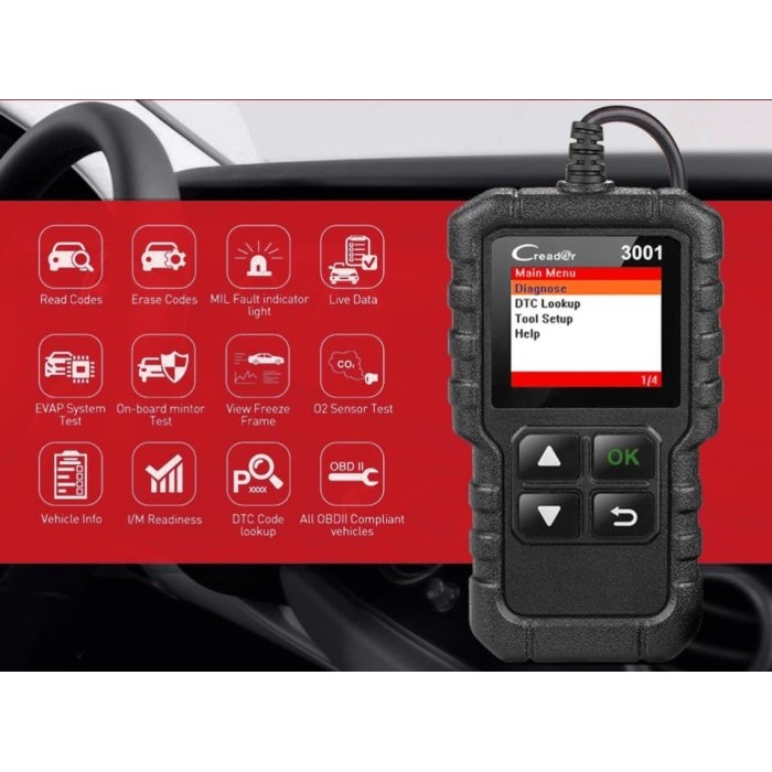 OBD CHECK TOOL OM123 Scanner OBD2 EOBD Code Reader Error Car Scanner ...