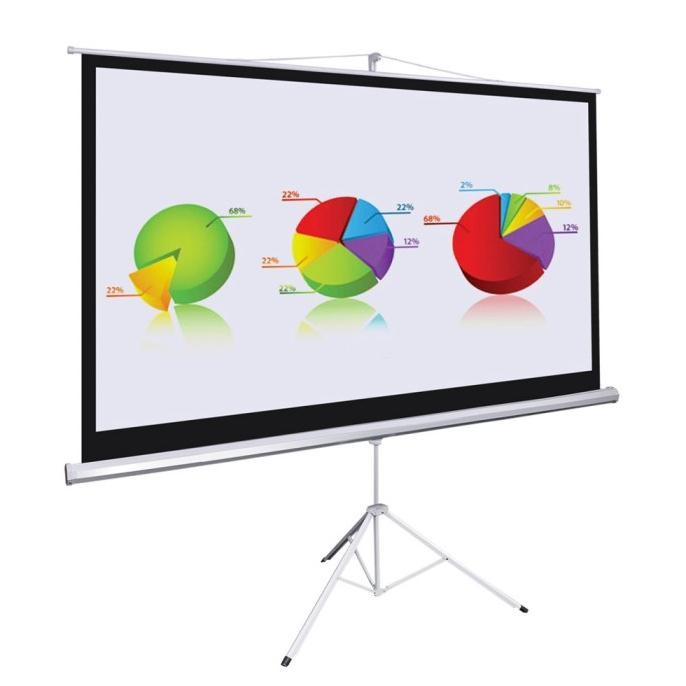LAYAR Tripod Screen Projector (70" Projector Screen) | Shopee Malaysia