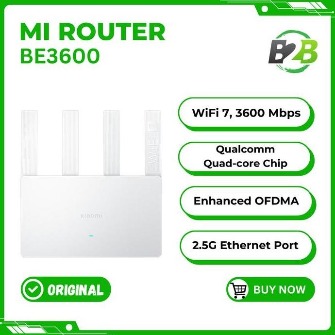 Mi Router BE3600 Gigabit 2.5G WiFi 7 Mesh System 3600 Mbps Quadcore ...